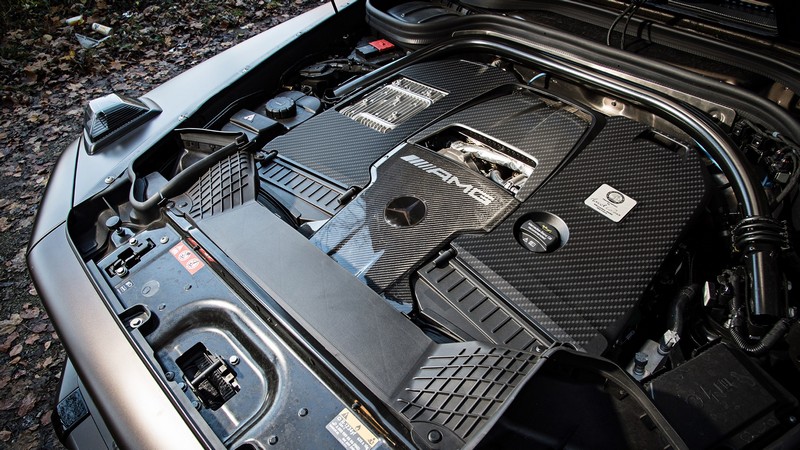 DMC Carbon Fiber Engine Covers for OEM Mercedes Benz AMG G63 W463A